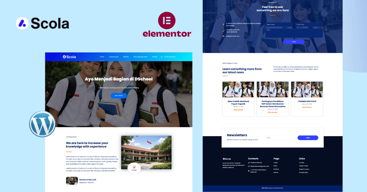 Scola – Template Kit Website Sekolah Modern & Profesional – lokalwp.com